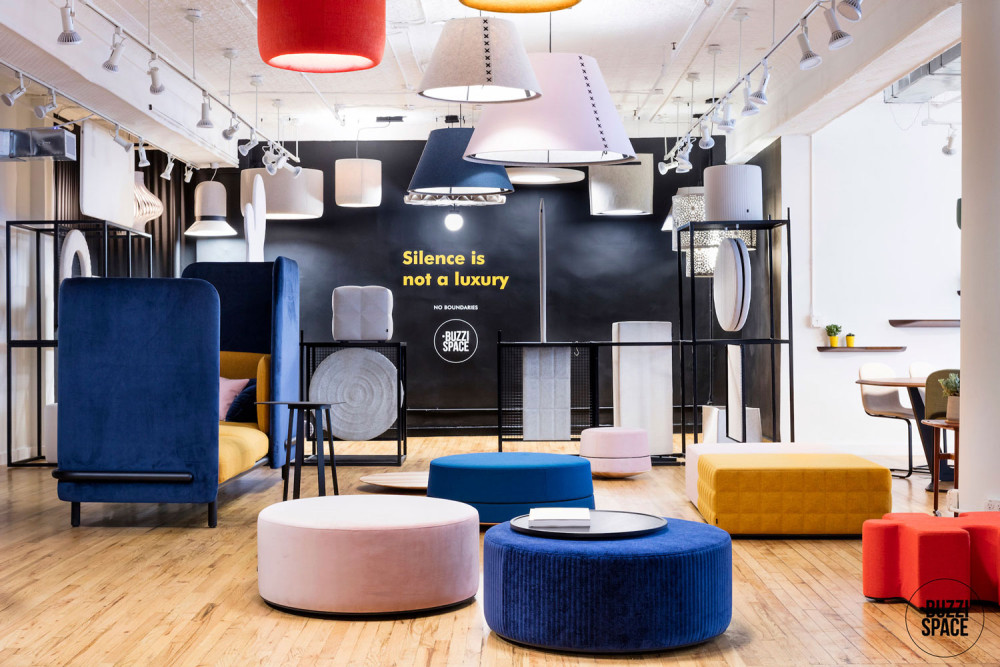 Quiet Mark | BuzziSpace BuzziPouf Sound Absorbing Seating Pouf